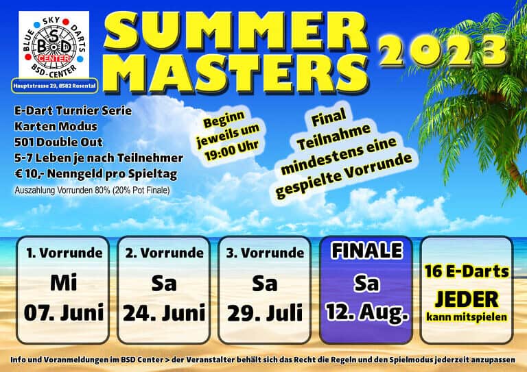 Summer Masters 2023 - BDSV - Bezirksdartsportvereinigung Voitsberg